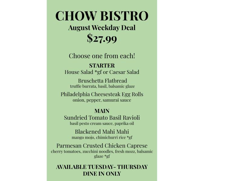 Chow Bistro - Seasonal BYOB